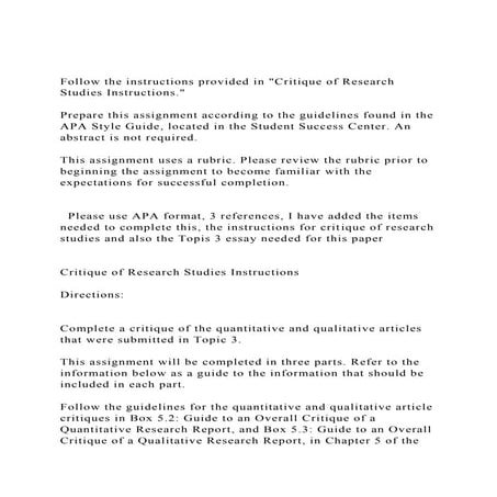 Qualitative Research Critique | PDF