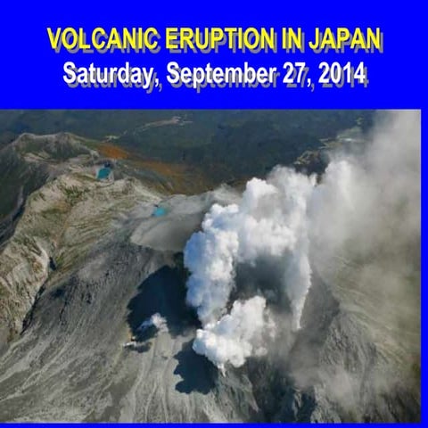 Followup Japan Volcano Eruption Part II | PPTX