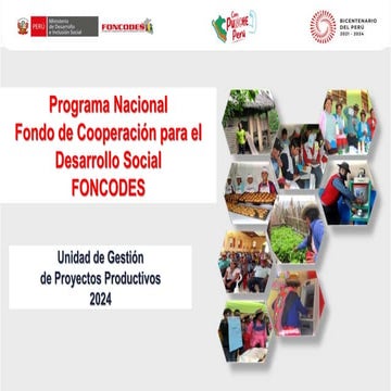 FONCODES intervenciones a nivel nacional | PPTX