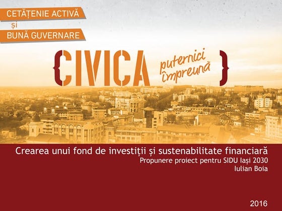 Fisa proiect SIDU iasi | PDF