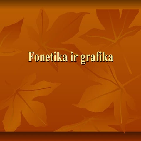 Fonetika | PPT