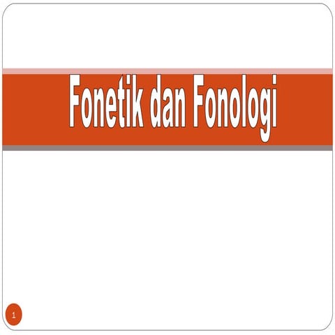 Fonetik bahasa melayu | PDF