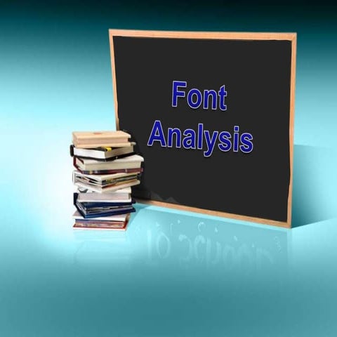 Font analysis | PPT