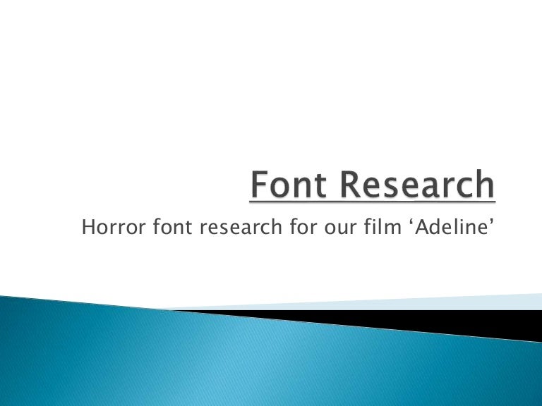 Font research