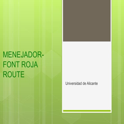 Font roja | PPT