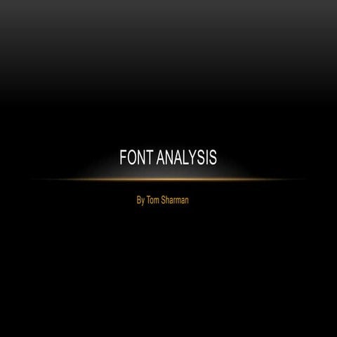Educational Magazine Font Analysis | PPT