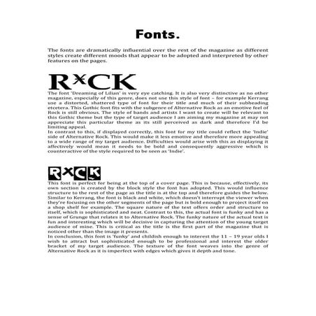 Font analysis | PPTX