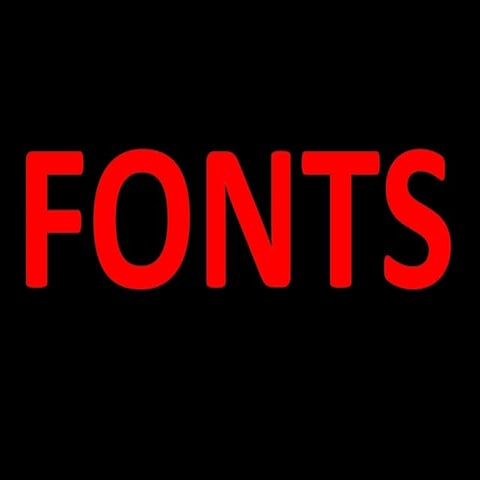 Different fonts | DOCX