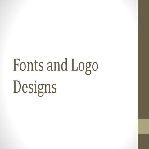 .Research on fonts for logo | PPTX