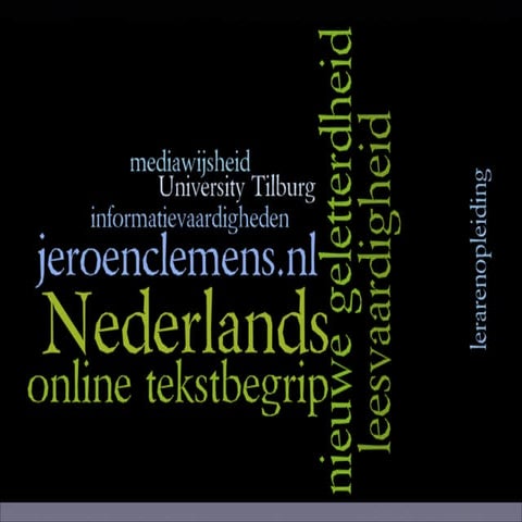 Nederlands en online tekstbegrip: uitdaging voor lerarenopleiding | PPT