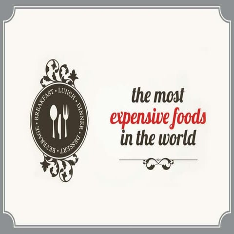 The World's Most Expensive Foods | PPTX