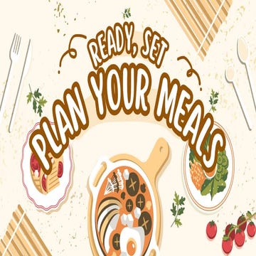 Ready, Set, Plan Your Meals! food chooices | PDF
