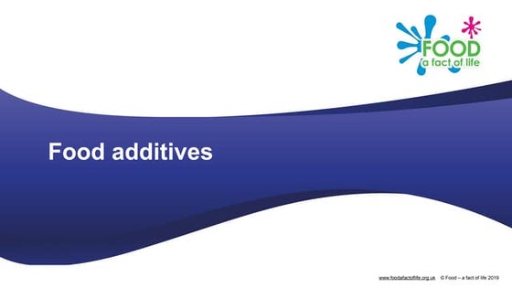 Food additives ppt | PPT | Healthy Cooking and Eating | Food & Drink