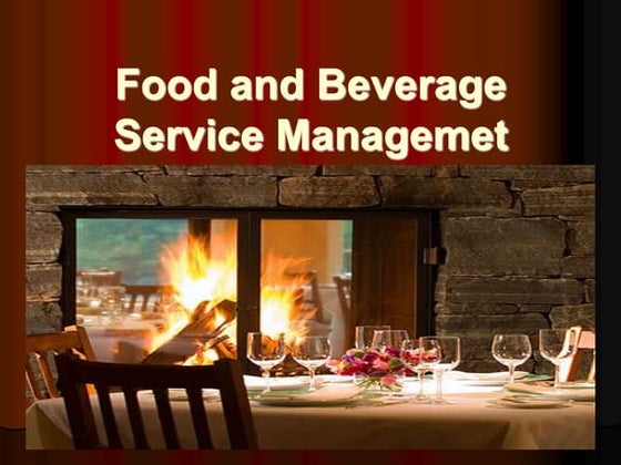 ROLES AND RESPONSIBILITIES OF FOOD AND BEVERAGE PERSONNEL | PPT