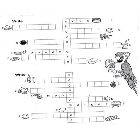 Food Crossword | PDF