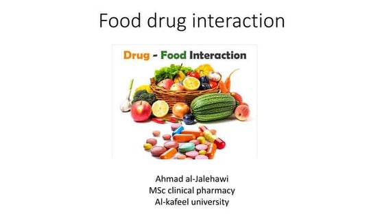 Drug and food interaction | PDF