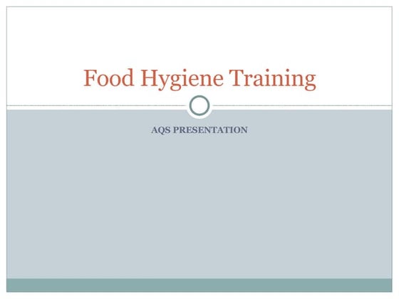 Food hygiene | PPTX
