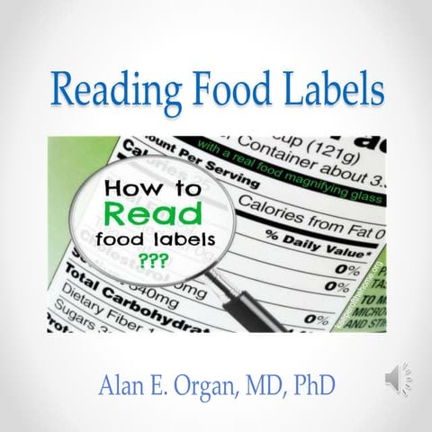 Food labels | PPTX