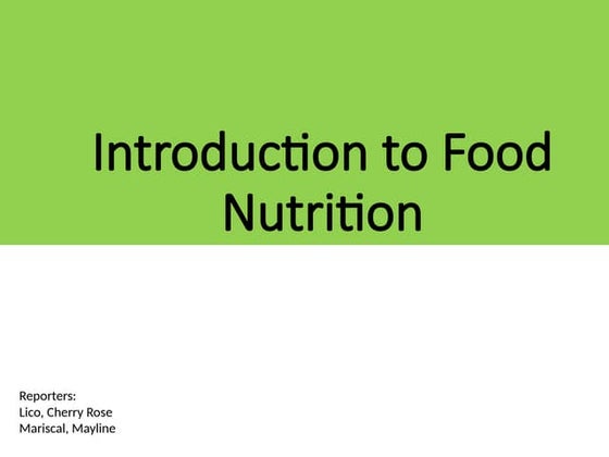 alternate health presentation ( nutrition) | PPTX