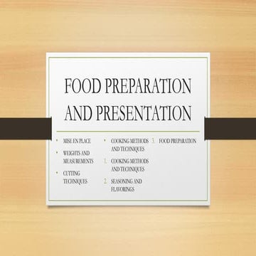 Lesson 1 Basic Cooking Methods and Food Preparation Techniques | PPTX