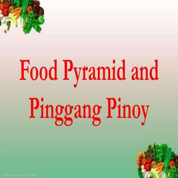 FOOD-PYRAMID and Pingang Pinoy PPT a concise and detailed guide | PPTX