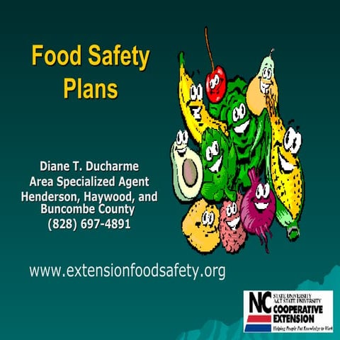 Food Safety Plan | PPT