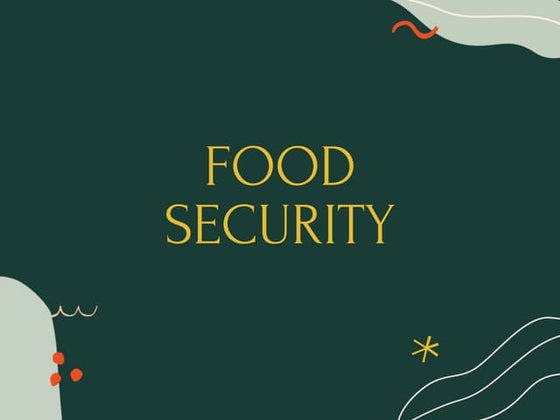 Lecture 2 food security | PPT