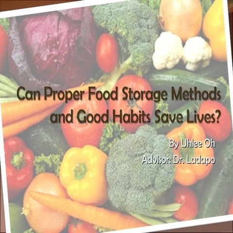 Food Storage Powerpoint | PPT