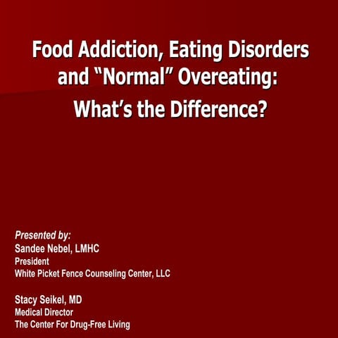 Food Addictions Aug 2008 | PPT