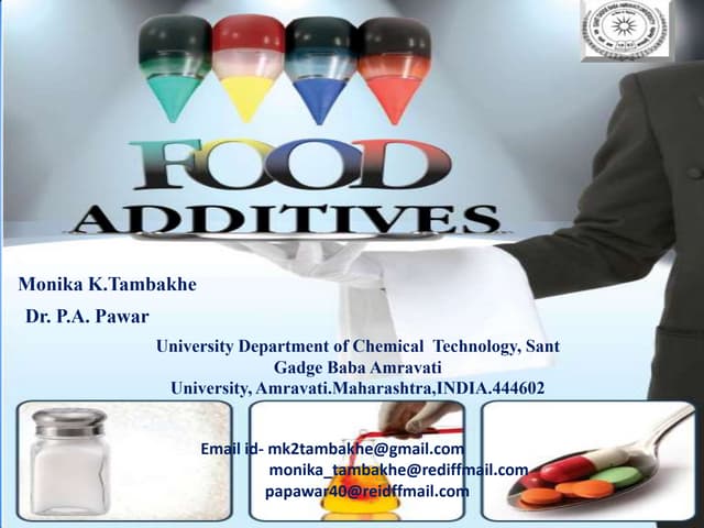 FOOD ADDITIVES USED IN BAKERY PRODUCT | PPTX