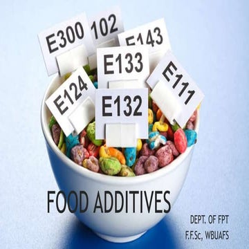 Food additives | PPTX