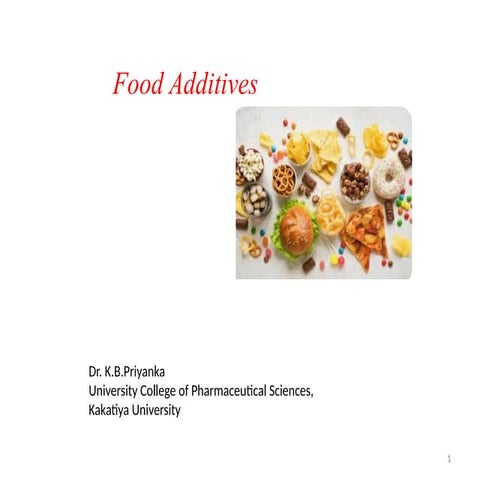 food additives./Food analysis/M.Pharamcypptx | PPTX