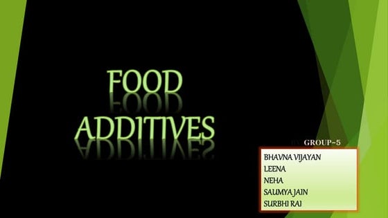 Food additives ppt | PPT | Healthy Cooking and Eating | Food & Drink