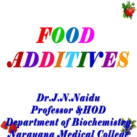 Food additives | PPT