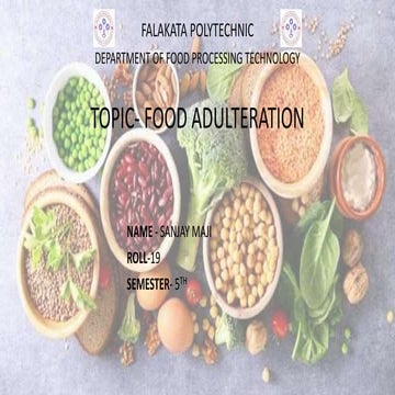FOOD ADULTERATION OF FALAKATA POLYTECHNICNsanjay.pptx