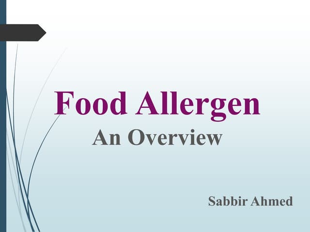Food Allergen Awareness Training | PPTX