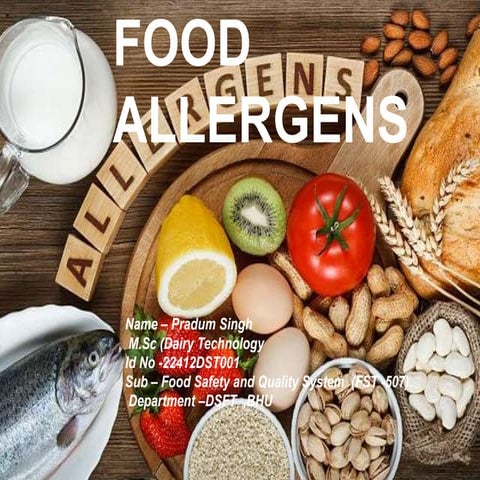 Food allergies and food intolerances ppt | PPTX