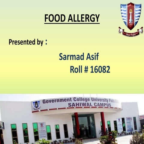 Food allergy | PPTX