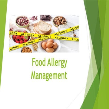 Food allergies and food intolerances ppt | PPTX