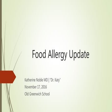 Food allergies and food intolerances ppt | PPTX