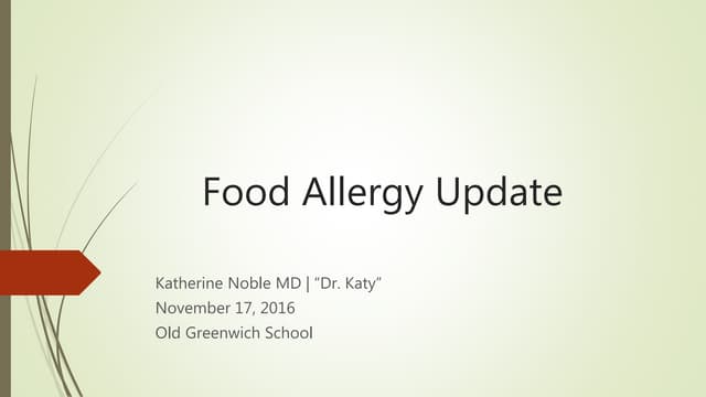 Food allergies and food intolerances ppt | PPTX