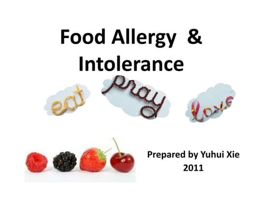 Food allergies and food intolerances ppt | PPT