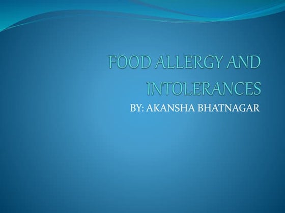Food Allergen Awareness Training | PPTX | Digestive Disorders ...