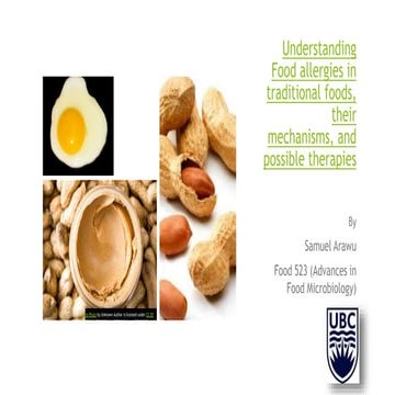 Food allergies and food intolerances ppt | PPTX