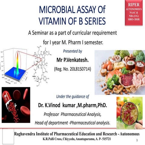 Microbial Assay Of Vitamin of B Series | PPTX