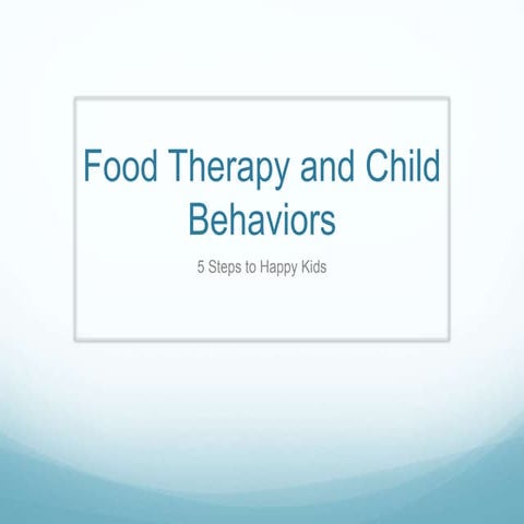 Food and behavior | PPTX