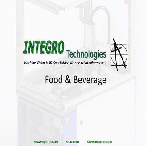 Food and Beverage Machine Vision | PPT