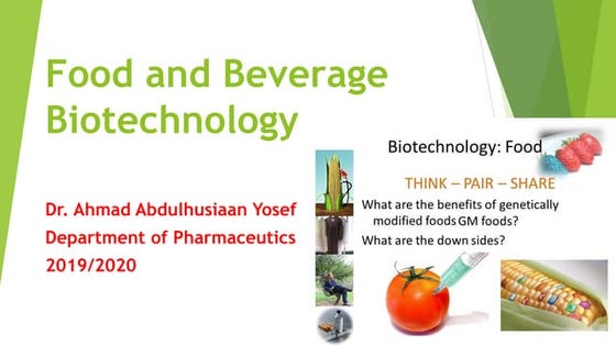Food biotechnology | PPT