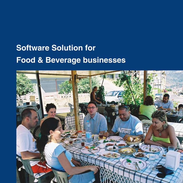 Food and beverage businesses software solution | PDF