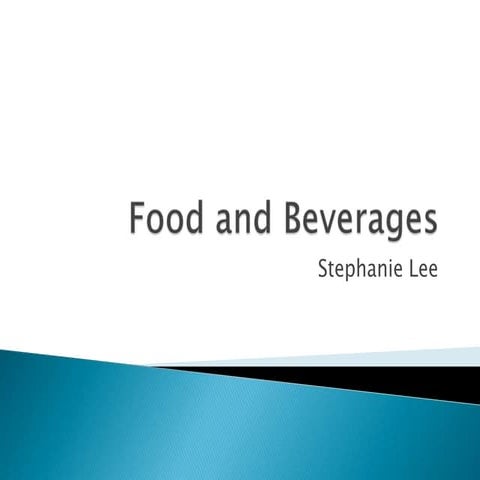 Food and beverages | PPT